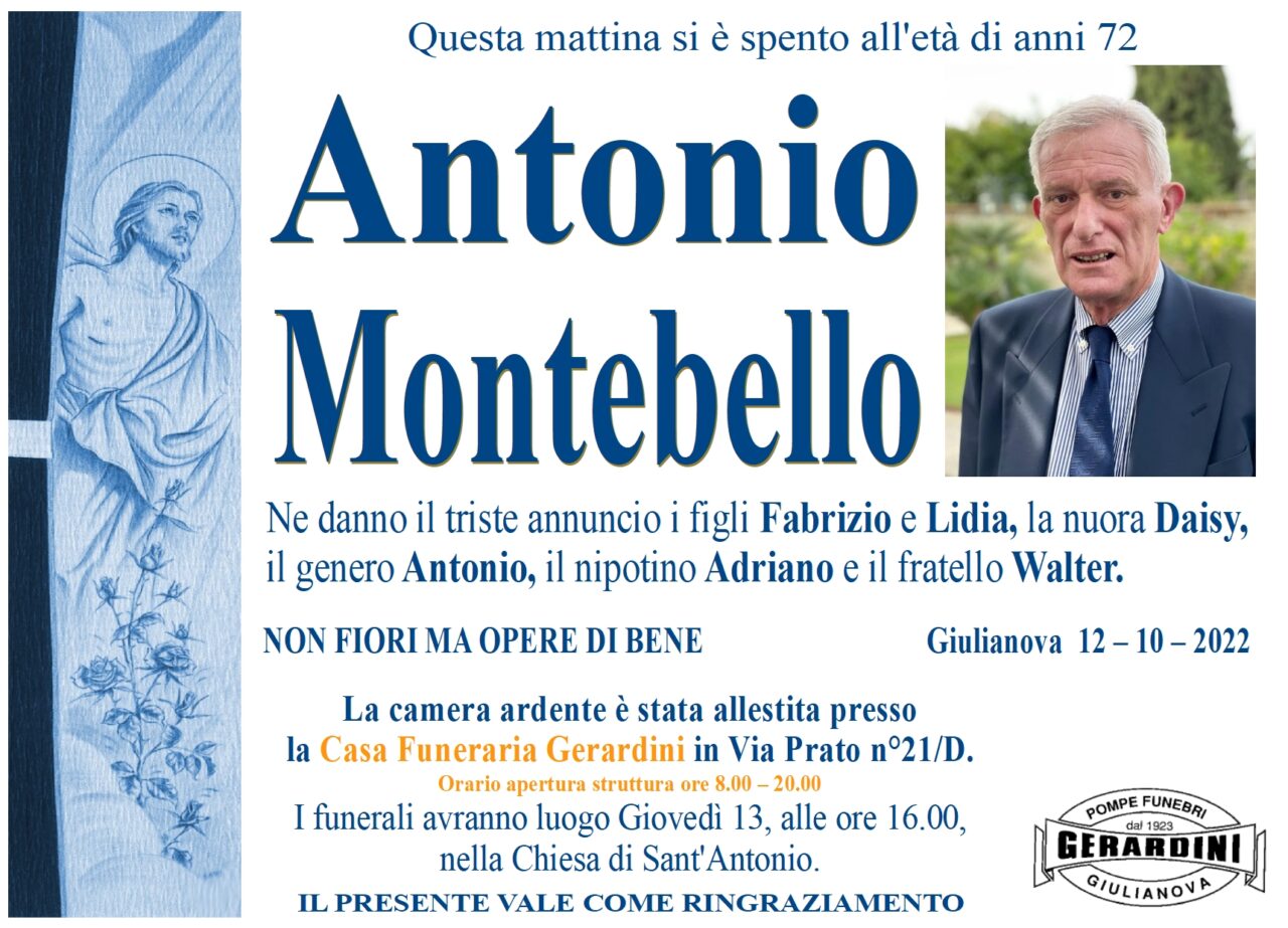 ANTONIO MONTEBELLO | Pompe Funebri Gerardini